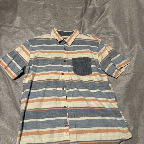 Ocean Current | Shirts | Ocean Current Blue And Cream Casual Button ...